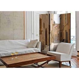 Pharao24.de Leinwand Paravent mit Mallorca Altstadt Motiv 3 teilig