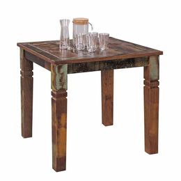 Pharao24.de K&uuml;chentisch in Bunt Braun Shabby Chic