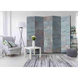Pharao24.de Trennwand Paravent in schimmernder Beton Optik 225 cm breit