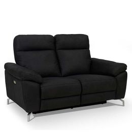 Pharao24.de Relaxsofa in Schwarz Microfaser