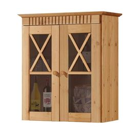 Pharao24.de H&auml;ngeschrank Wandschrank mit Glast&uuml;ren im Landhausstil