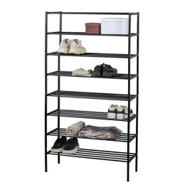 Pharao24.de Schuhregal Standregal in Schwarz aus Metall
