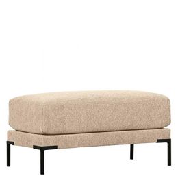 Pharao24.de Sitzhocker Couchhocker mit Fu&szlig;gestell aus Metall in rechteckiger Form
