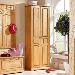 Pharao24.de Bauernkleiderschrank aus Kiefer Massivholz Landhausstil