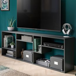 Pharao24.de Wohnzimmer Regal Esszimmer Regal in Grau 159 cm breit
