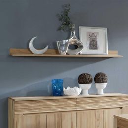 Pharao24.de H&auml;ngeregal aus Kernbuche Massivholz 160 cm breit
