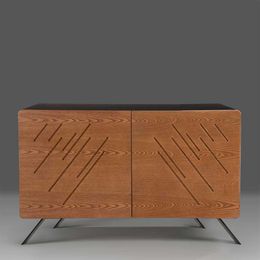 Pharao24.de Sideboard 75 cm hoch Vierfu&szlig;gestell aus Metall