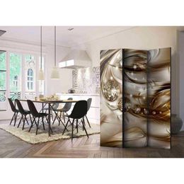 Pharao24.de Beidseitig bedruckter Paravent mit Diamanten Motiv 135 cm breit