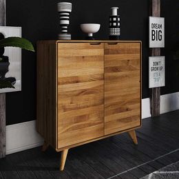 Pharao24.de T&uuml;renkommode aus Wildeiche Massivholz 90 cm breit