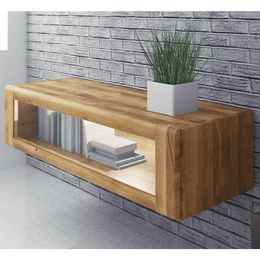 Pharao24.de H&auml;ngeschrank aus Wildeiche Massivholz Glasklappe