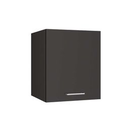 Pharao24.de Hochglanzfront Oberschrank in Grau Made in Germany