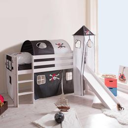 Pharao24.de Piraten Hochbett mit Rutsche Turm