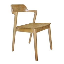 Pharao24.de Armlehnstuhl Stuhl Massivholz im Skandi Design 46 cm Sitzh&ouml;he