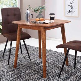 Pharao24.de Kleiner Tisch aus Sheesham Massivholz 80 cm breit