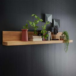 Pharao24.de Wandboard aus Wildeiche Massivholz mit R&uuml;ckwand