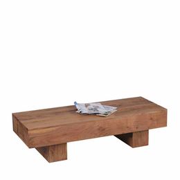 Pharao24.de Couchtisch aus Akazie Massivholz 30 cm hoch