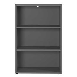 Pharao24.de Aktenregal 80 cm breit Dunkelgrau