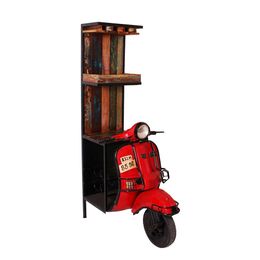 Pharao24.de Factory Hausbar im Motorroller Look Rot