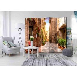 Pharao24.de Spanische Wand mit Toskana Altstadt 225 cm breit