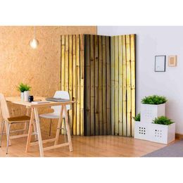 Pharao24.de Leinwand Paravent im Bambus Dekor modern