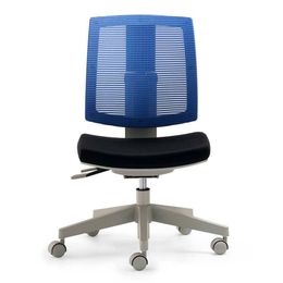 Pharao24.de B&uuml;rodrehstuhl in Blau und Schwarz Made in Germany