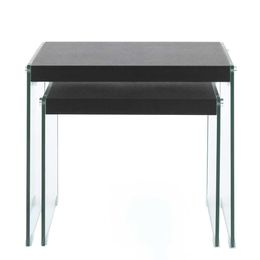 Pharao24.de Wohnzimmertische in Schwarz modern (zweiteilig)