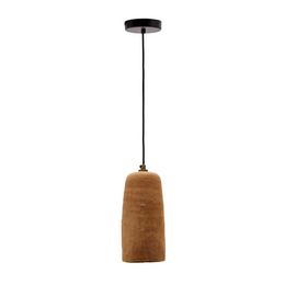 Pharao24.de Pendelleuchte Keramik in Terracotta Landhaus Stil 13 cm breit