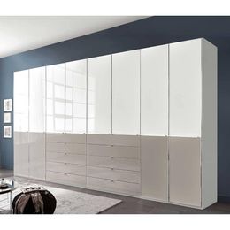 Pharao24.de Schlafzimmerkleiderschrank Kleiderschrank Made in Germany mit zehn Schubladen