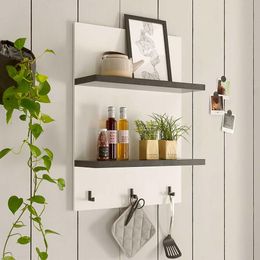 Pharao24.de Wandregal f&uuml;r die K&uuml;che im Landhausstil 60 cm breit 85 cm hoch