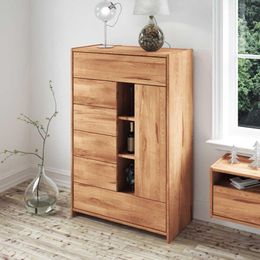 Pharao24.de Brotschrank aus Kernbuche Massivholz 90 cm breit