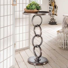 Pharao24.de Beistelltisch ausgefallen aus Aluminium Industrie und Loft Stil