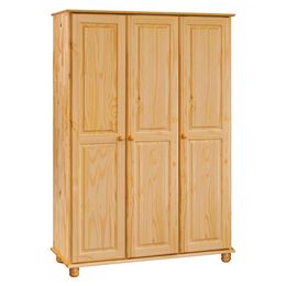 Pharao24.de Massivholz Kleiderschrank aus Kiefer lackiert 120 cm breit