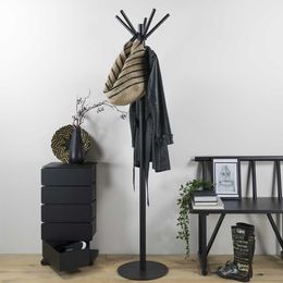 Pharao24.de Standgarderobe aus Stahl Schwarz