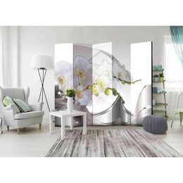 Pharao24.de Spanische Wand 5 teilig Orchideen Motiv