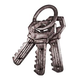 Pharao24.de Schl&uuml;ssel Garderobe aus Metall Schl&uuml;sselbund Optik