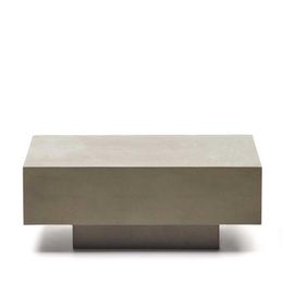 Pharao24.de Couchtisch Faserzement grau in modernem Design 80 cm breit