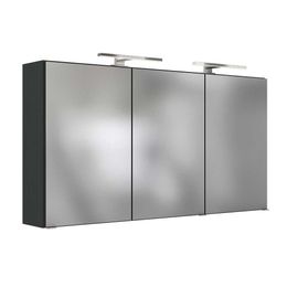 Pharao24.de Badezimmer Spiegelschrank in Anthrazit 120 cm breit