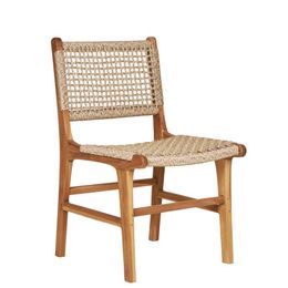 Pharao24.de Balkonstuhl Outdoor St&uuml;hle aus Massivholz und Kordel (2er Set)