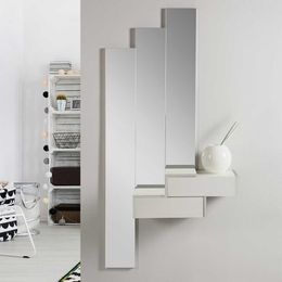 Pharao24.de Flurm&ouml;belset in Creme Wei&szlig; Wandmontage (vierteilig)