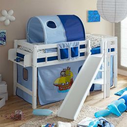 Pharao24.de Pirat Spielbett in Blau Rutsche