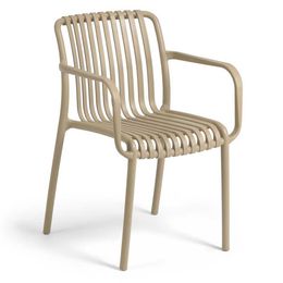 Pharao24.de Kunststoffst&uuml;hle in Beige stapelbar (4er Set)