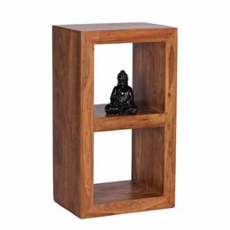 Pharao24.de B&uuml;cherregal aus Sheesham Massivholz 50 cm breit