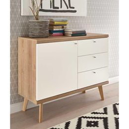 Pharao24.de Wohnzimmerkommode mit drei Schubladen Skandi Design