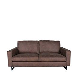 Pharao24.de Wohnzimmer Sofa in Braun Microfaser Armlehnen