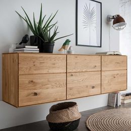 Pharao24.de H&auml;ngesideboard aus Wildeiche Massivholz 172 cm breit 172x52x41 cm Pharao24