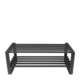 Pharao24.de Schwarzes Schuhregal aus Stahl Industry und Loft Stil