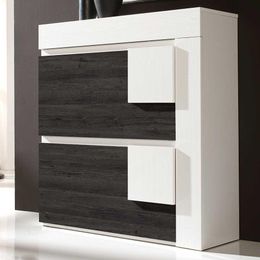 Pharao24.de Schuhklapper in Schwarzgrau und Wei&szlig; 90 cm breit