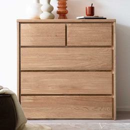 Pharao24.de Garderobenkommode aus Eiche Massivholz modernem Design
