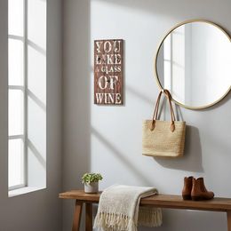 Pharao24.de H&auml;ngegarderobe im Vintage Design Schrift