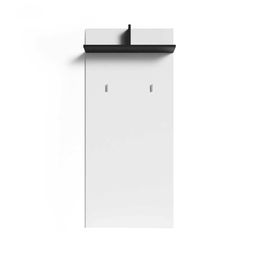 Pharao24.de Wei&szlig;e Wandgarderobe in modernem Design melaminbeschichtet